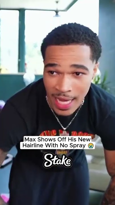 Max Shows Off His New Hairline With No Spray 😭#plaqueboymax #shorts #faze - YouTube
