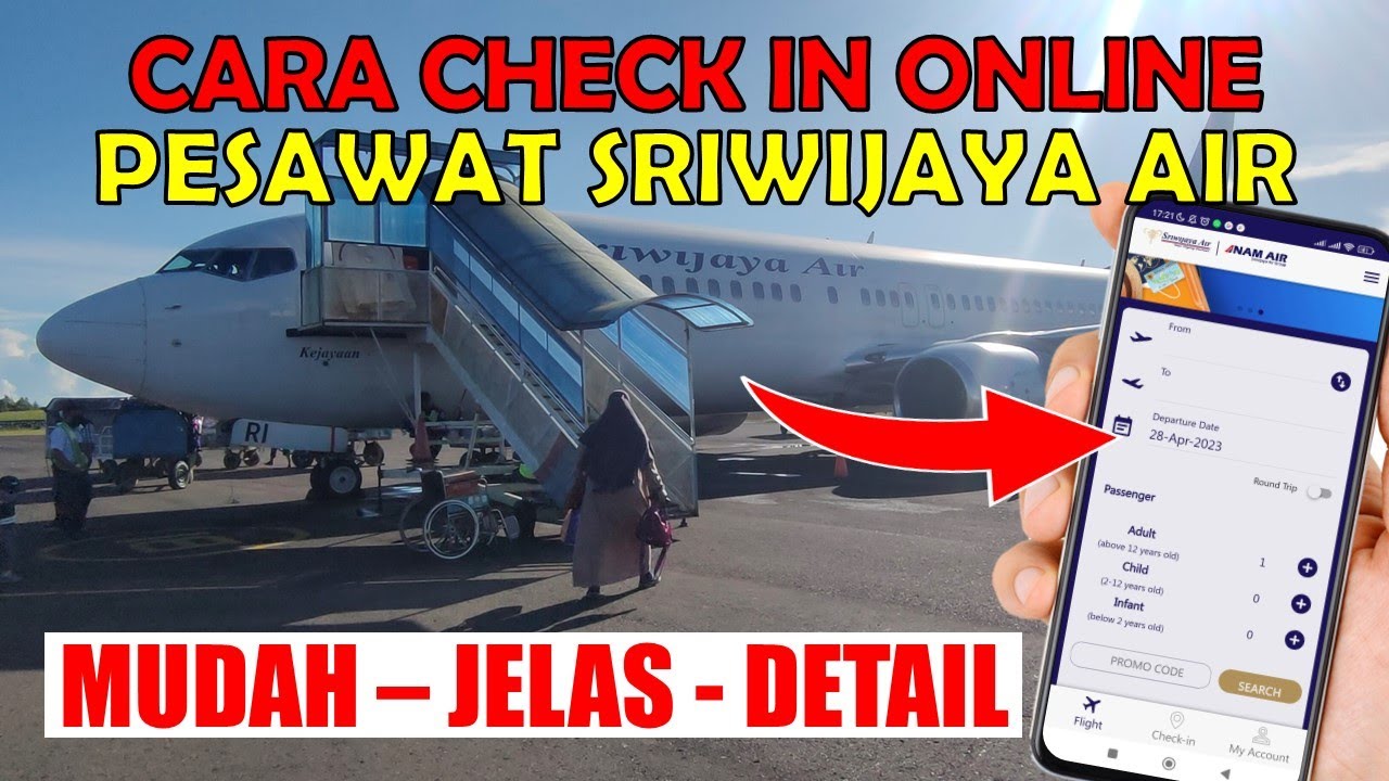 Cara Check In Online Pesawat Sriwijaya Air - YouTube