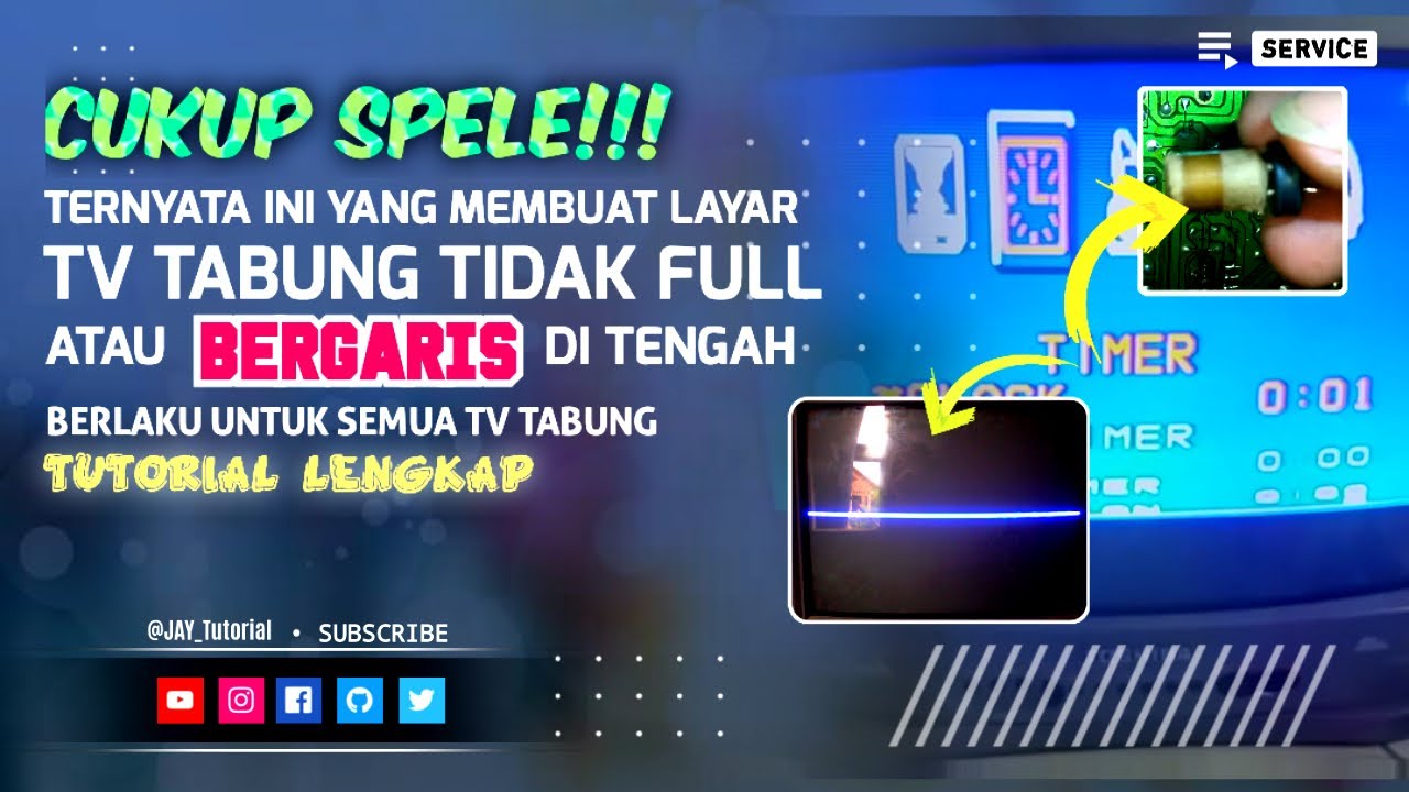 LAYAR TV TABUNG BERGARIS DI TENGAH ATAU TIDAK FULL, TERNYATA CUKUP ...