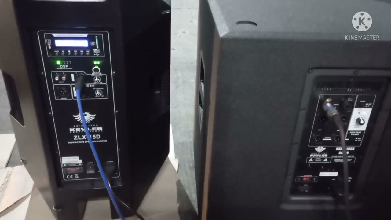KEVLER POWERED 18 INCHES SUBWOOFER(+KELVER MIXER+ 2 KEVLER POWERED 15 ...