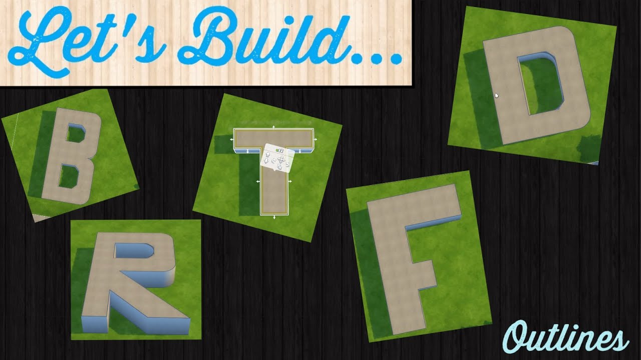 #alphabet Outlines | Speed Build | The Sims 4 - YouTube