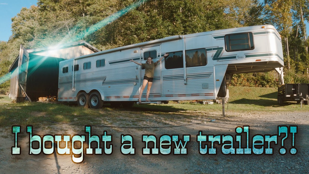 MY NEW HORSE TRAILER TOUR! - YouTube