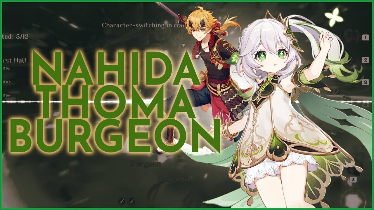 Nahida Thoma Kazuha Xingqiu Burgeon Abyss Showcase | Genshin Impact 3.2 - YouTube