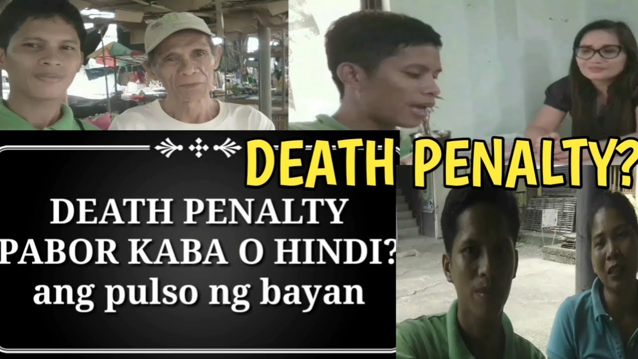 Panukalang bitay o parusang kamatayan Pabor kaba? - YouTube