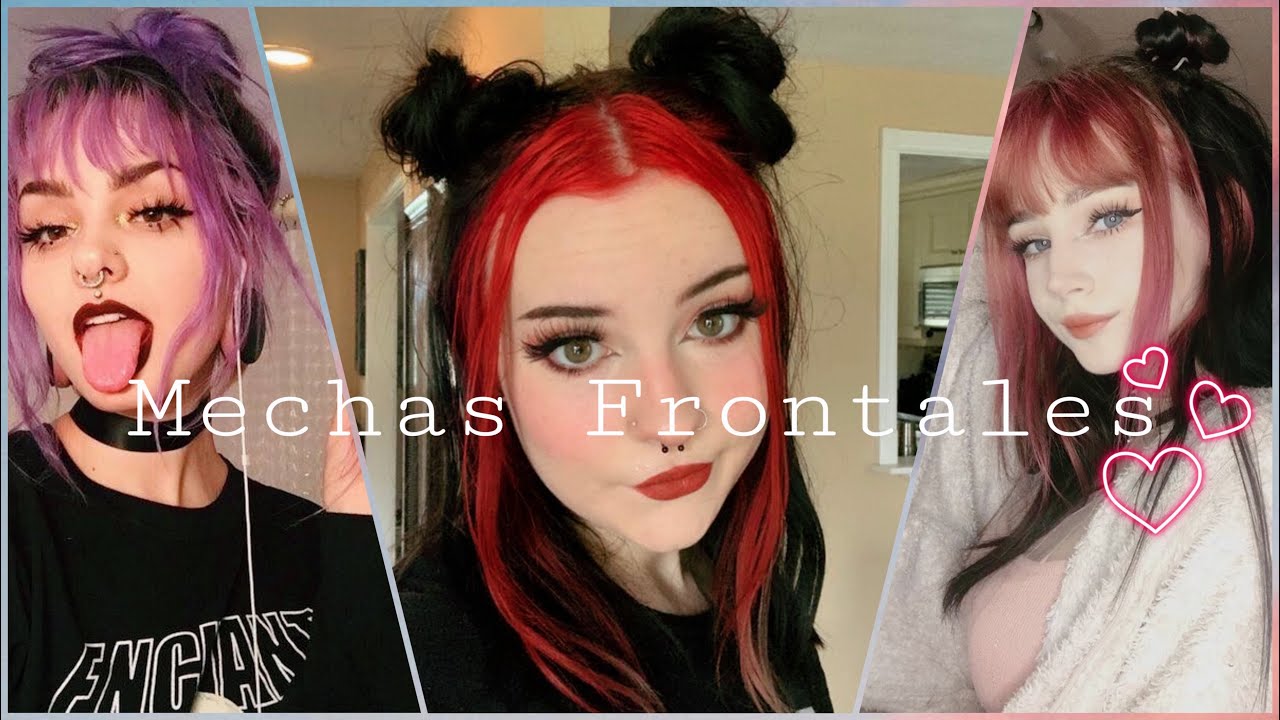 Ideas de mechas frontales con un toque aesthetic 💕 - YouTube