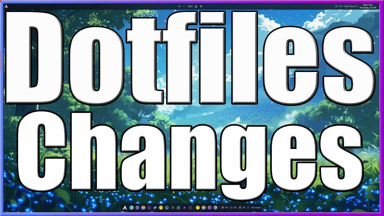 Starting Fresh with my Dotfiles for Hyprland | CachyOS | - YouTube