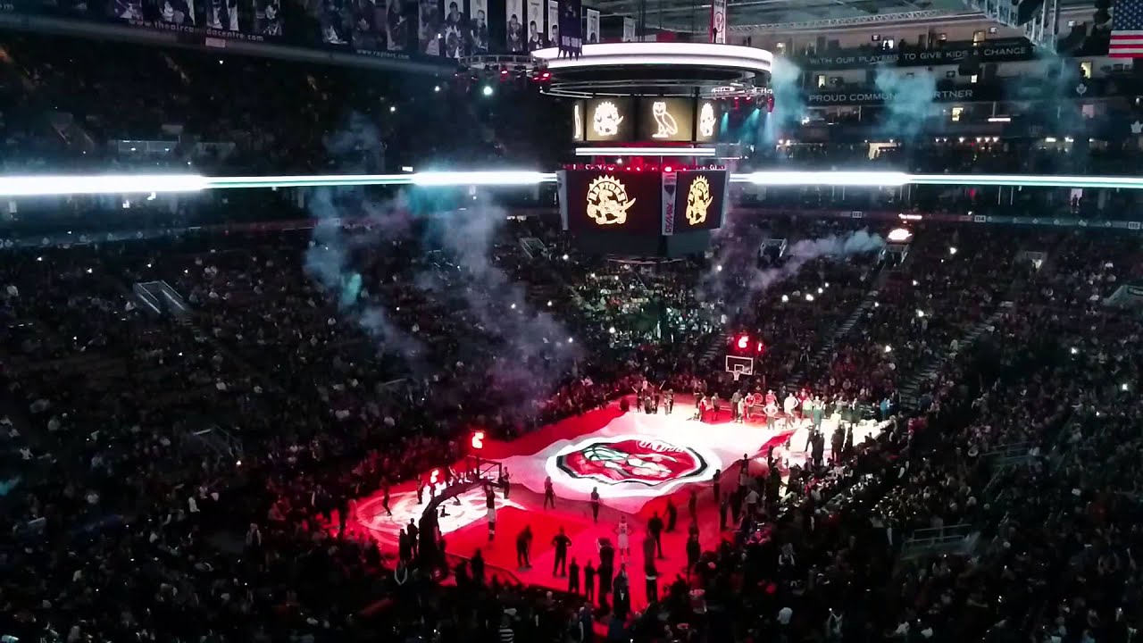 Toronto Raptors Drake Night Player Introductions - YouTube