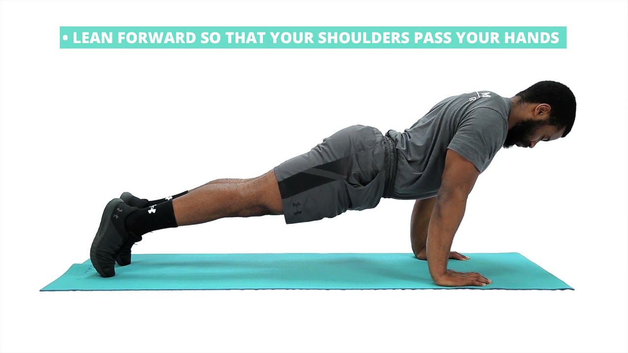 How To Do Leaning Straight Arm Plank | Exercise Demo - YouTube