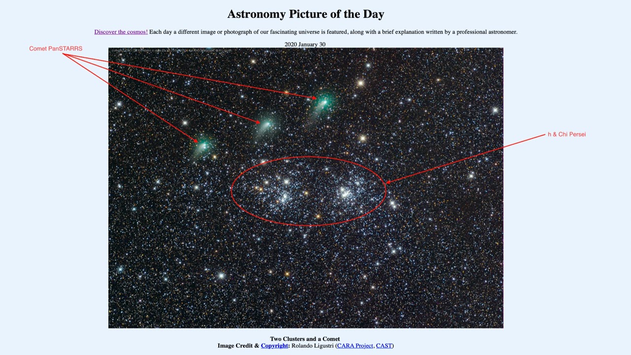 2020 January 30 - Two Clusters and a Comet - YouTube