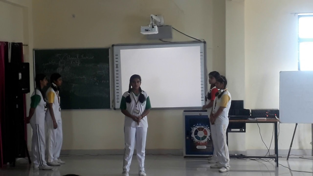 Class 9th girls giving presentation on cyber crime - YouTube