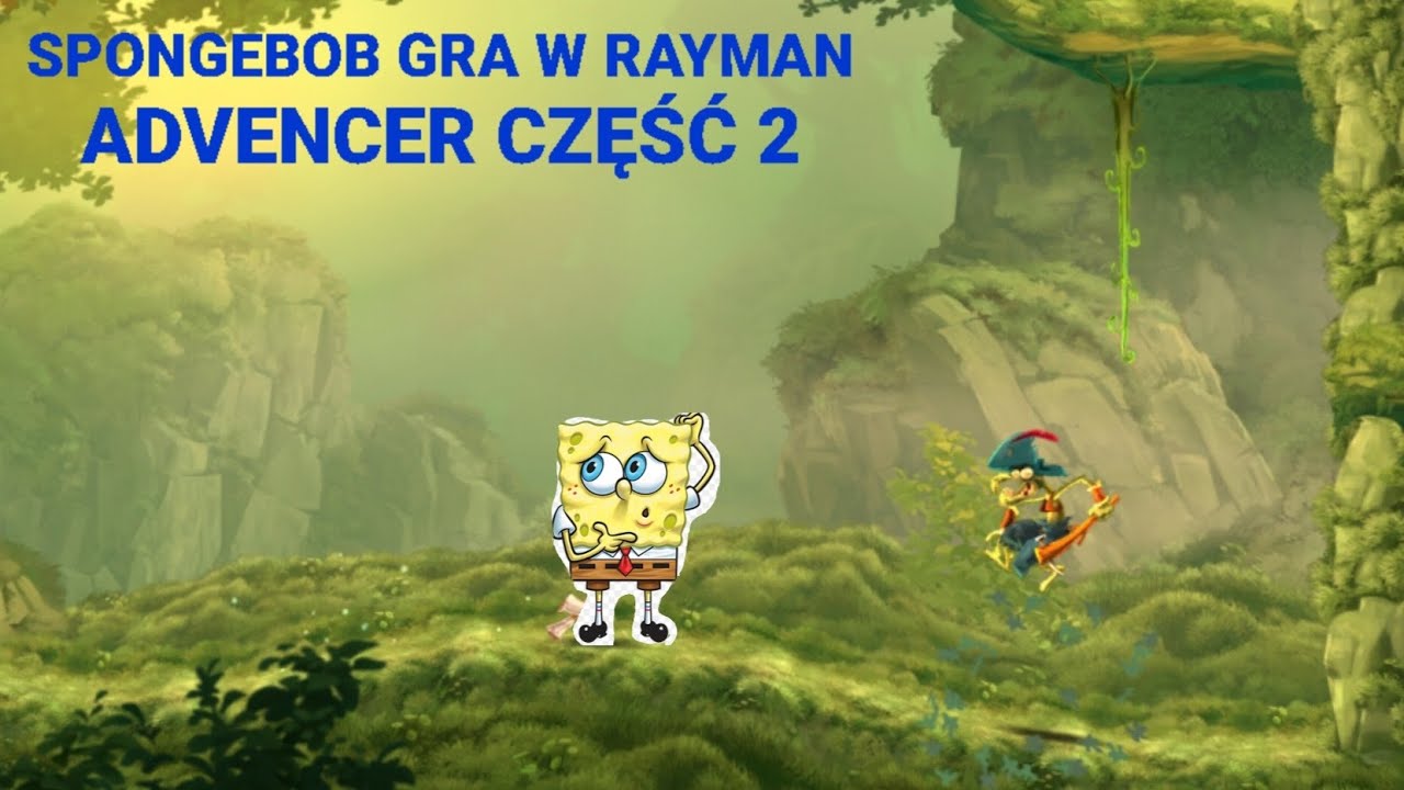 spongebob gra w rayman advencer część 2 - YouTube