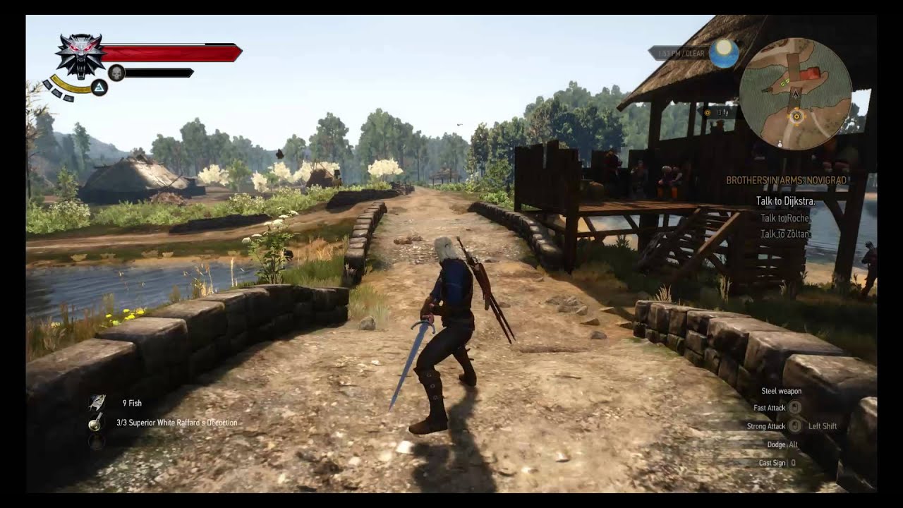 Winters Blade Witcher 3 Sword Style - YouTube