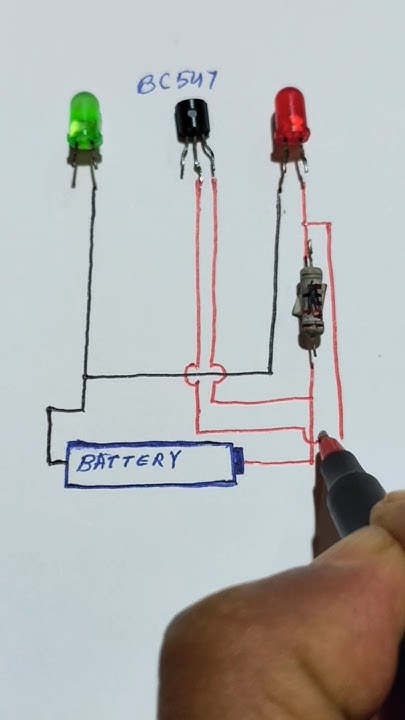 Make Electronic project//use BC 547 Transistor//circuit diagram #electronic #shortsfeed - YouTube