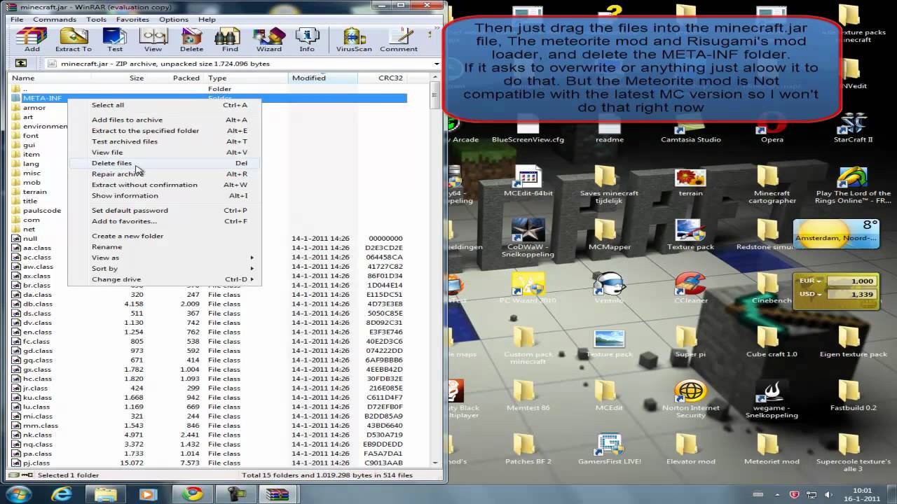 How to install and download Mod Loader and Meteorite Mod HD - YouTube