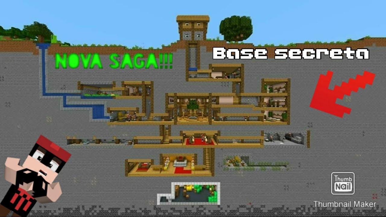 Minecraft Survival:Infinito-A SAGA DA BASE SECRETA!!!-PARTE 1#06 - YouTube