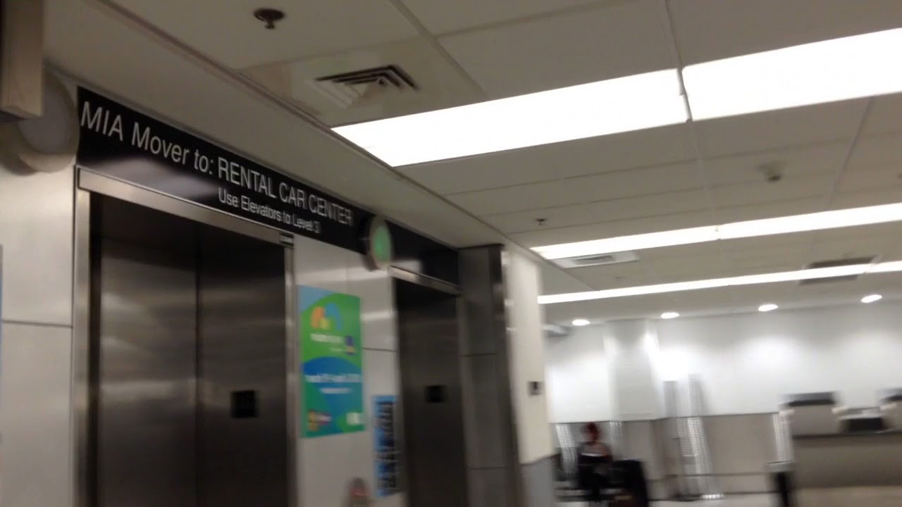 Montgomery Traction elevators at the Miami Airport in Miami, FL - YouTube