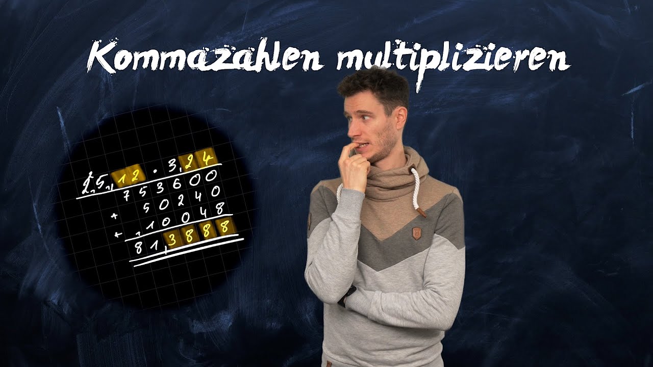 Kommazahlen multiplizieren ⎮ Dezimalzahlen mal rechnen - einfach ...