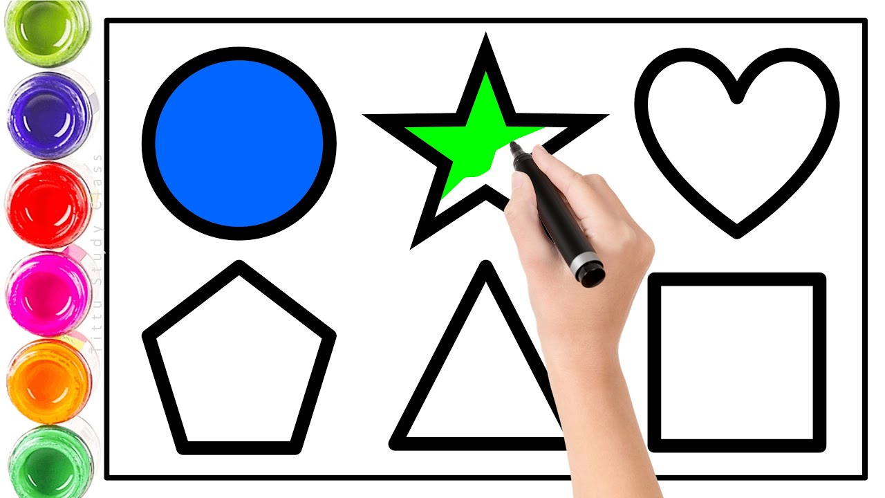 Learn 2d Shapes for Kids, Shapes Drawing, Shapes Colors Toddlers video ...