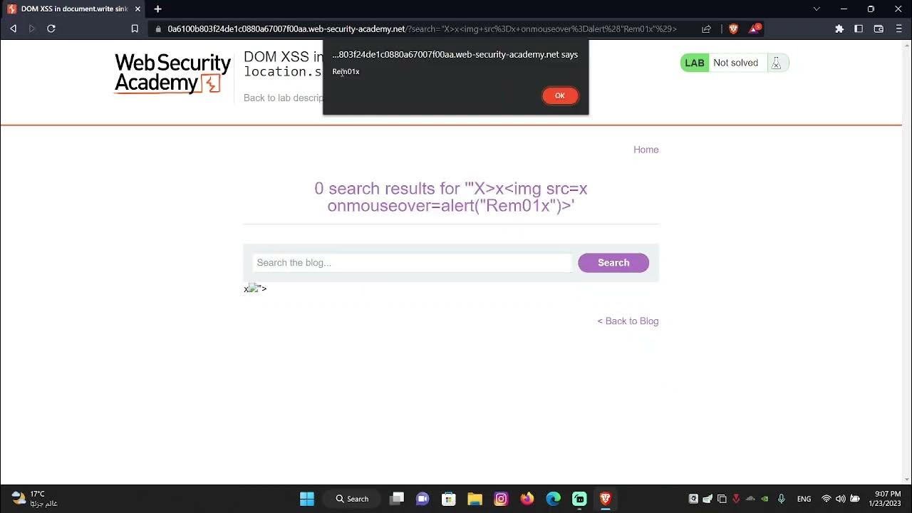 Portswigger Dom Xss In Document Write Sink Using Source Arch Apprentice Xss Youtube
