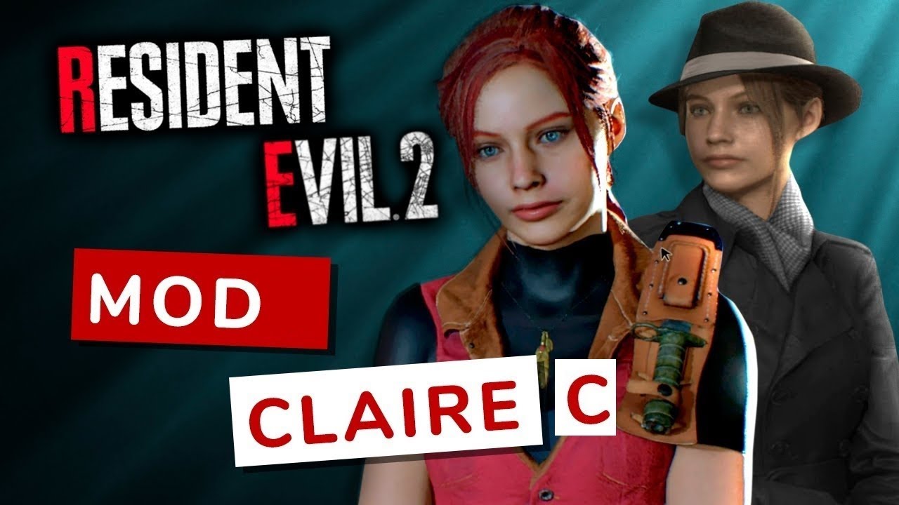 Resident Evil 2 - Claire C (HALLUCINATIONS MOD) - YouTube