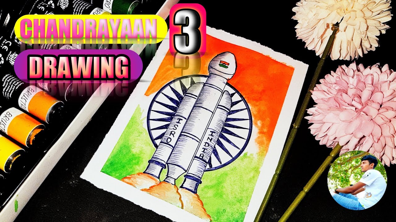 Chandrayaan 3🇮🇳Spacial Tutorial Drawing🤗Video👨‍🚀||#drawing - YouTube