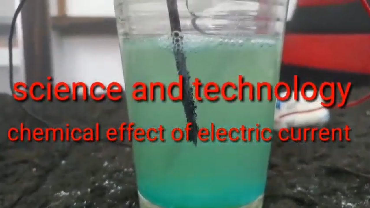 Electrochemistry chemical effect of electric current - YouTube