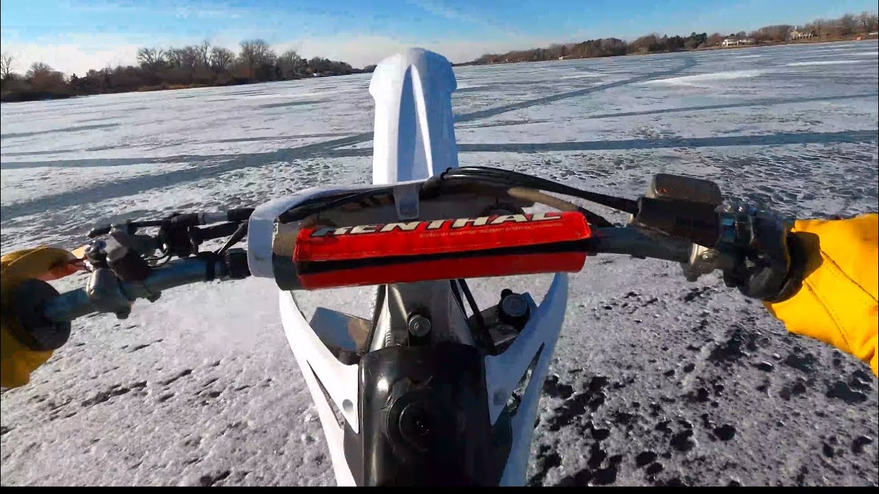 Wheelies on the ice - YouTube