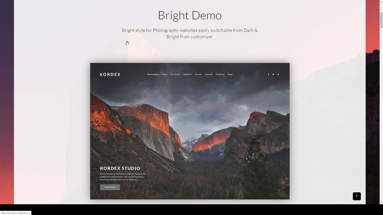 Kordex Photography Theme for WordPress - YouTube
