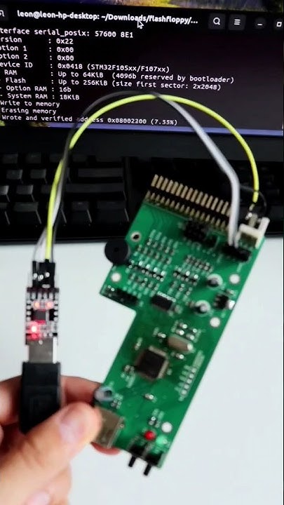 Upload firmware to STM32 ARM Microcontroller with stm32flash and USB to UART debug cable #shorts ...