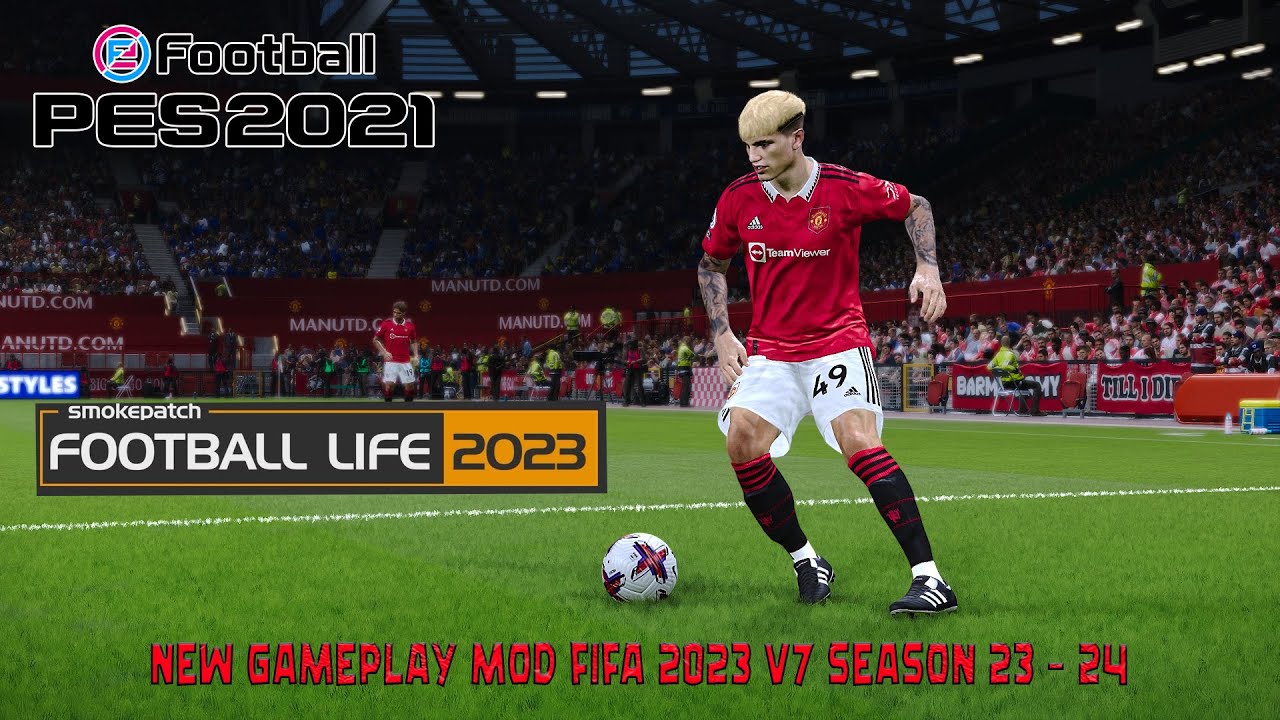NEW GAMEPLAY MOD FIFA 2023 V7 SEASON 23-24 || ALL PATCH COMPATIBLE ...