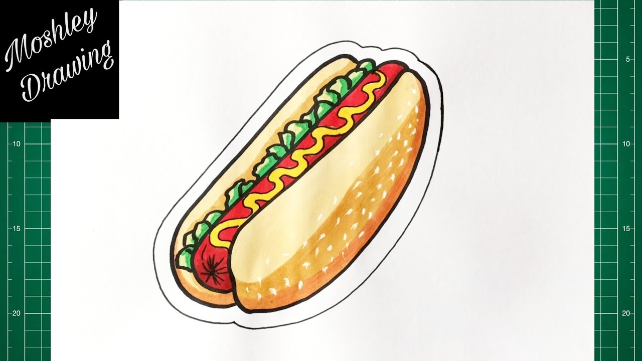 How To Draw A Hot Dog Step By Step YouTube how-to-draw-a-hot-dog-step-by-step-youtube
