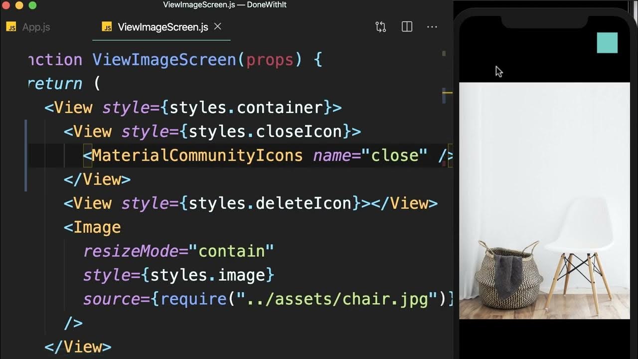 React Native | Fundamentals #50 - Improving the view image screen [By ...