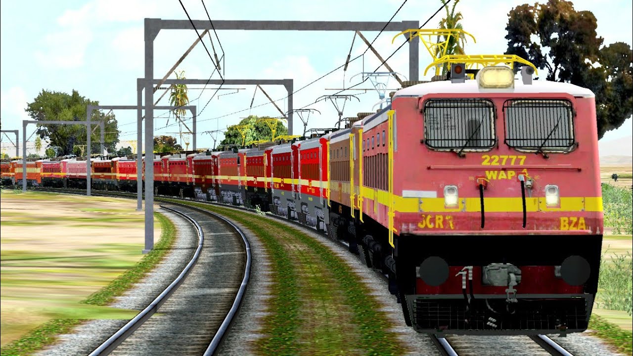 WAP4 Electric Loco Parade in INDIAN TRAIN SIMULATOR | INDIAN RAILWAYS ...