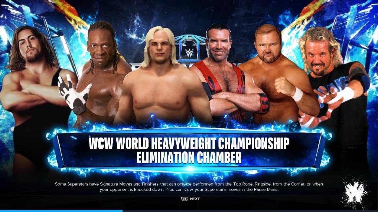 WWE 2K24 Barry Windham vs Scott Hall vs Booker T vs Arn Anderson vs The ...