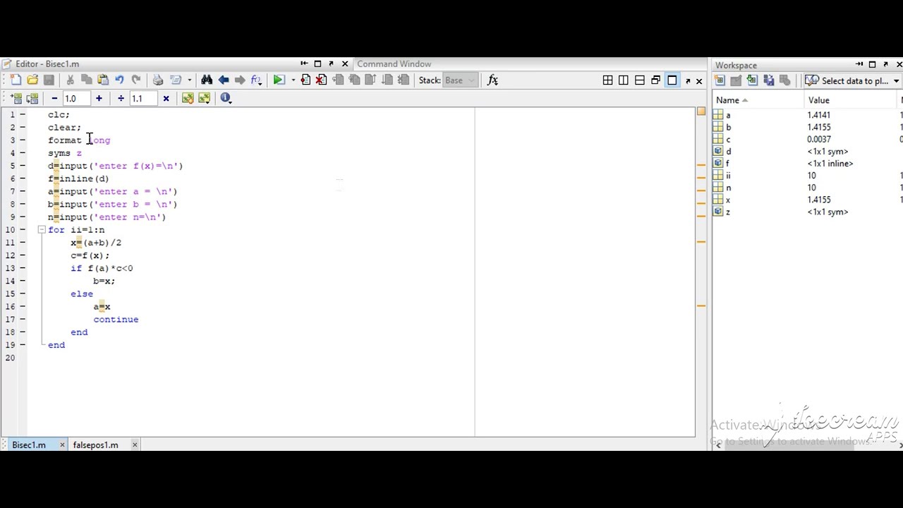Bisection & false position Methods (Practical) - YouTube