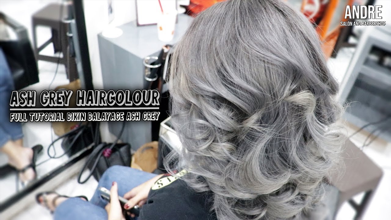 Cara Bikin Balayage Ash Grey Dengan Basic Rambut Yang Belang-Belang ...