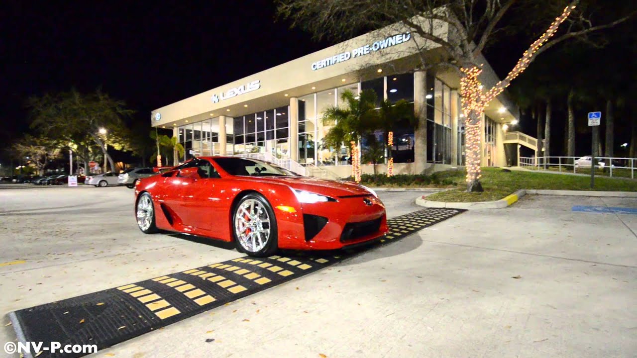 Red LFA goes for a Drive in South Florida - YouTube