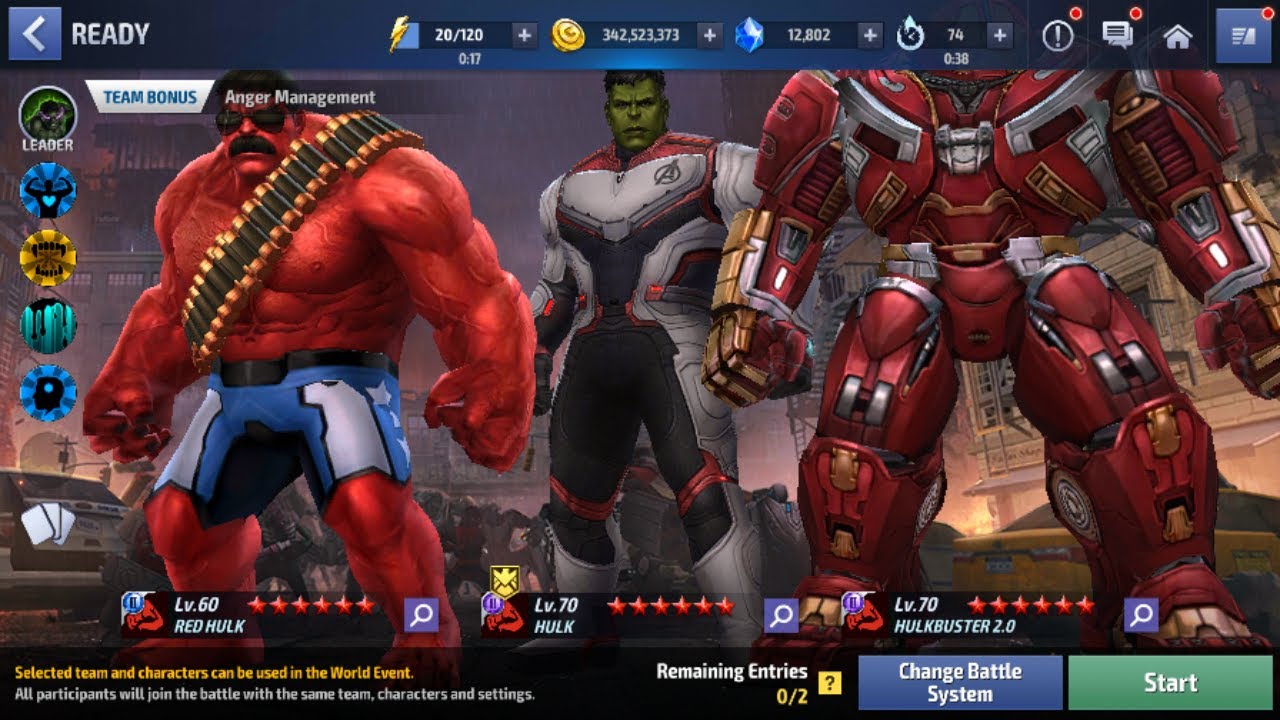 Marvel Future Fight World Event Hulk,Red Hulk,Hulkbuster - YouTube