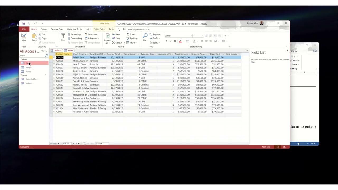 Adding records using a sub form - YouTube