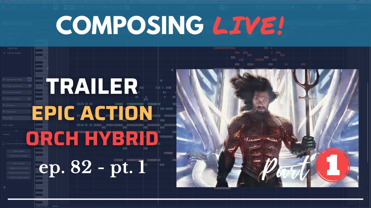Composing Live! Ep.82a - Re-scoring A Trailer (pt.1) - YouTube