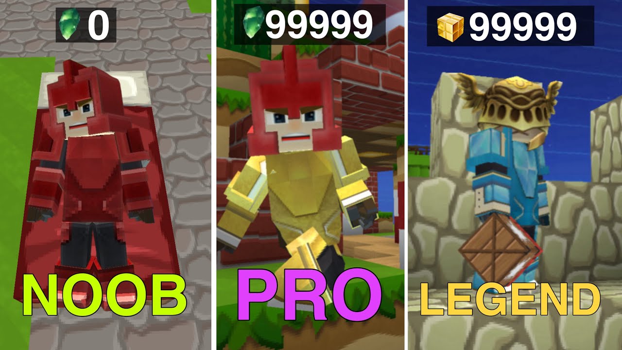 NOOB vs PRO vs LEGEND in BedWars! (Blockman GO) - YouTube