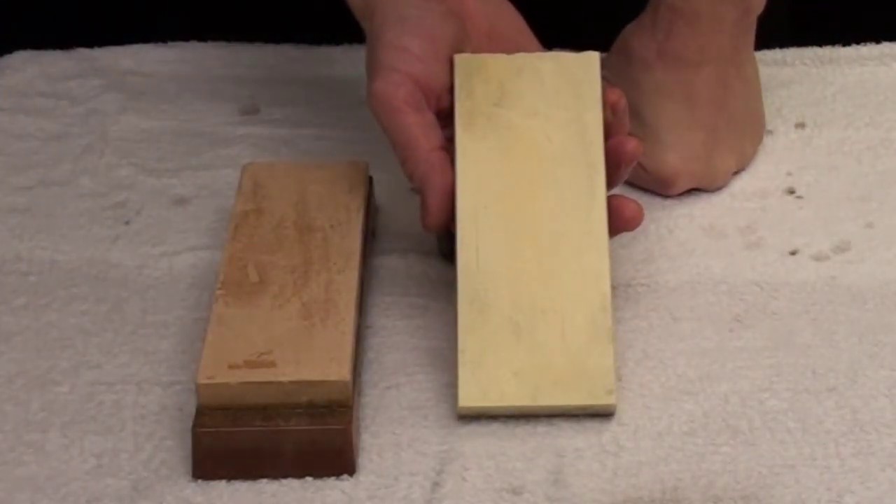 Cleaning a whetstone - YouTube