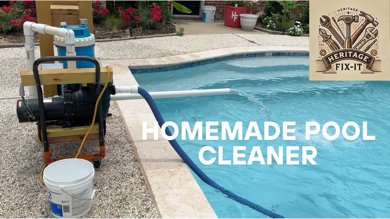 Homemade pool cleaner update - YouTube