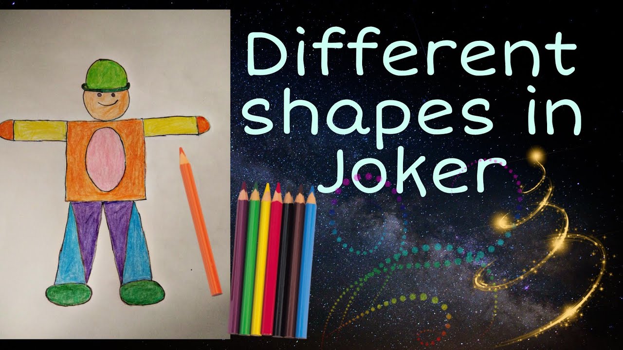 How to draw a Joker/Different shapes in Joker/Learn Shapes with Joker ...