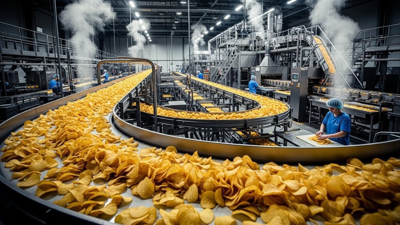 Inside the Potato Chip Factory – Full Process How Million-Dollar Snacks ...