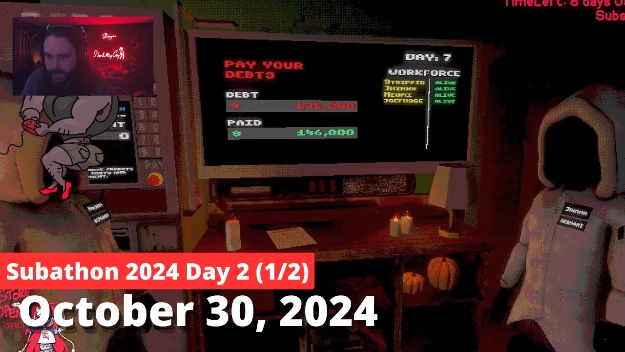 SUB／MERCHATHON DAY 2 (1/2) [Subathon 2024, Kletka, Zort, Forsaken Frontiers, Webfishing] - YouTube