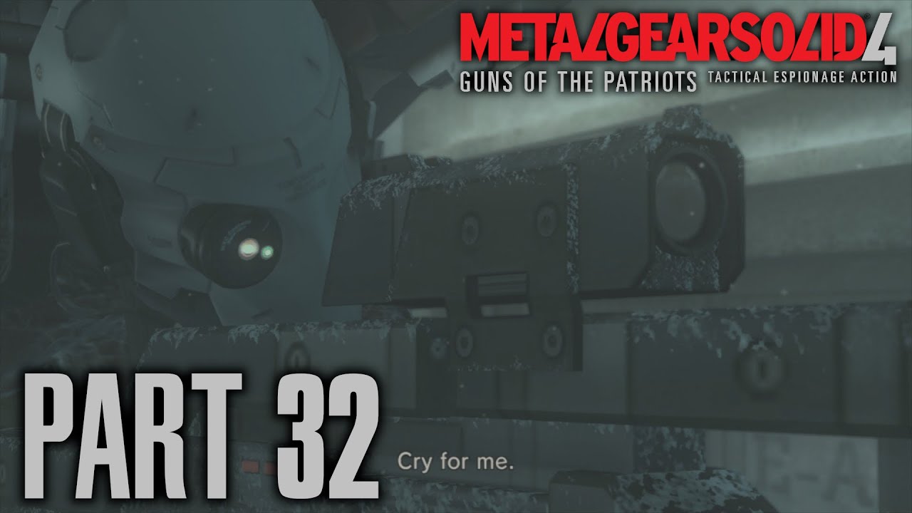 Metal Gear Solid 4 Playthrough P.32 - Fightin' Crying Wolf - YouTube