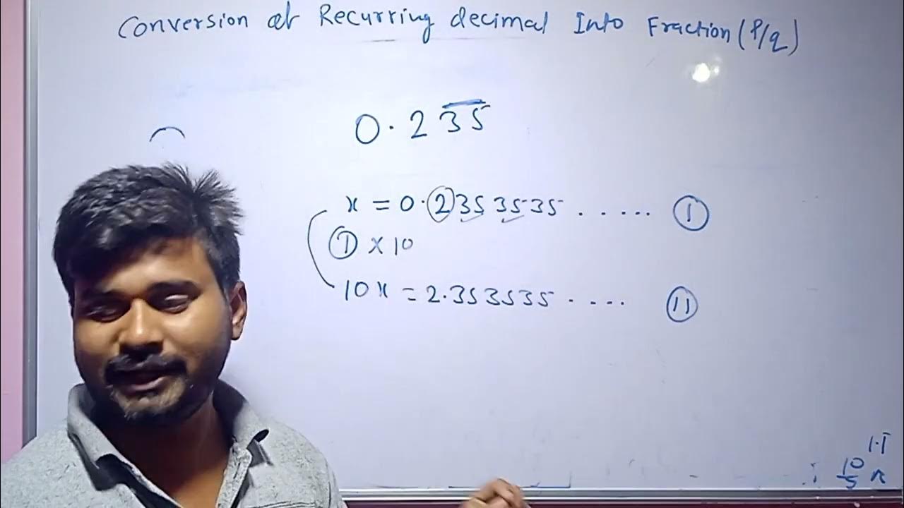 recurring decimals to rational numbers,express in p/q form class 9 ,express 0.99999 p/q - YouTube