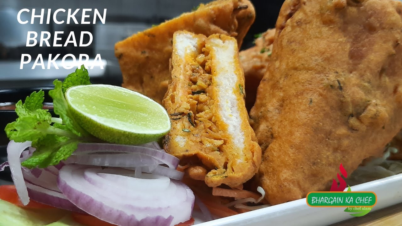 Chicken Bread Pakoda | चिकन ब्रेड पकोड़ा | How To Make Chicken Bread ...
