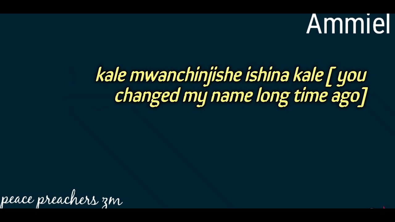 KALE by peace preachers zm lyrics video - YouTube